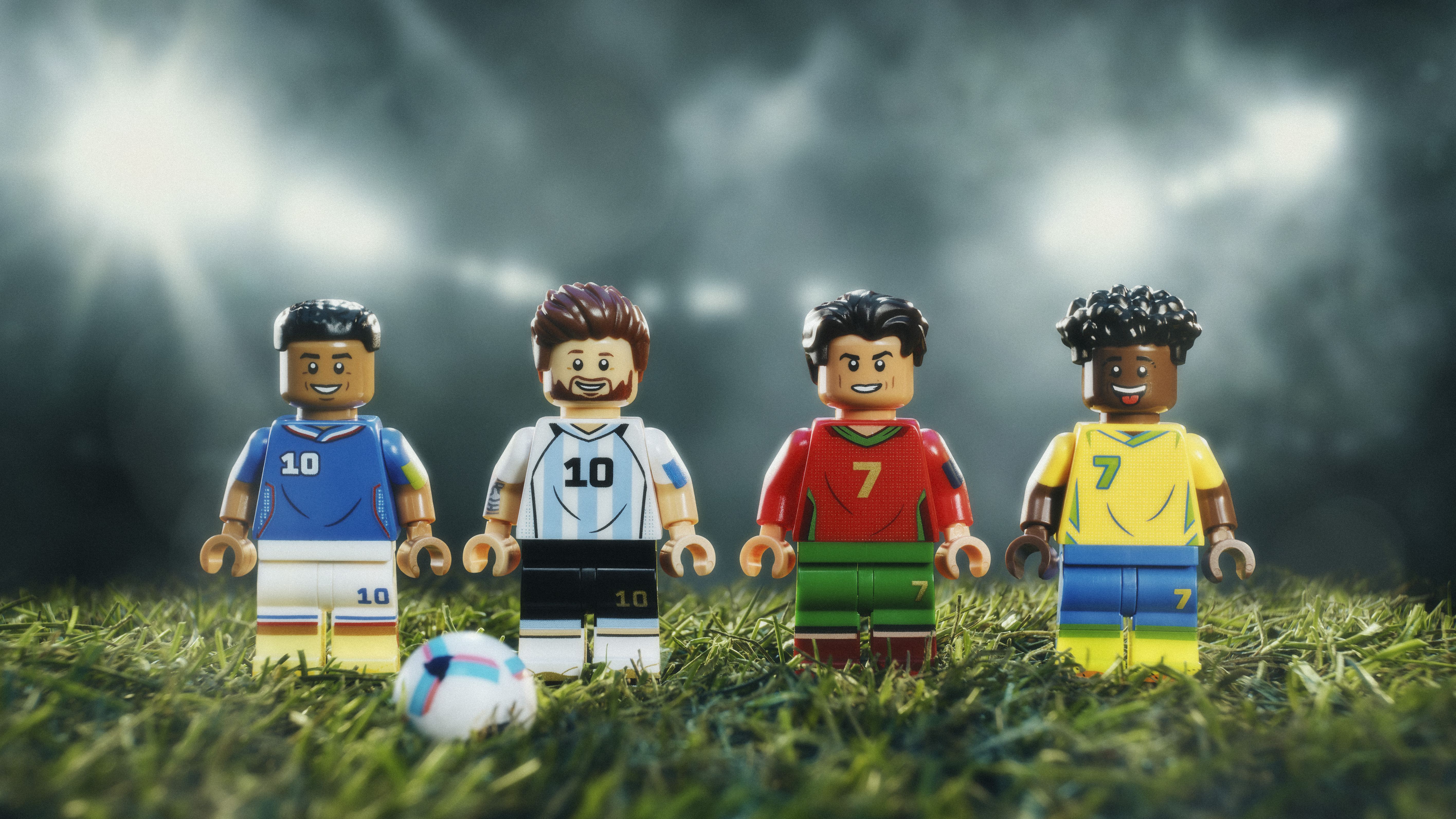Lego launches football sets with Ronaldo, Mbappe, Messi, Vini Jr