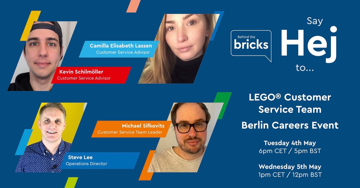 Say Hej to... LEGO® Customer Service Team Berlin Careers Event ...