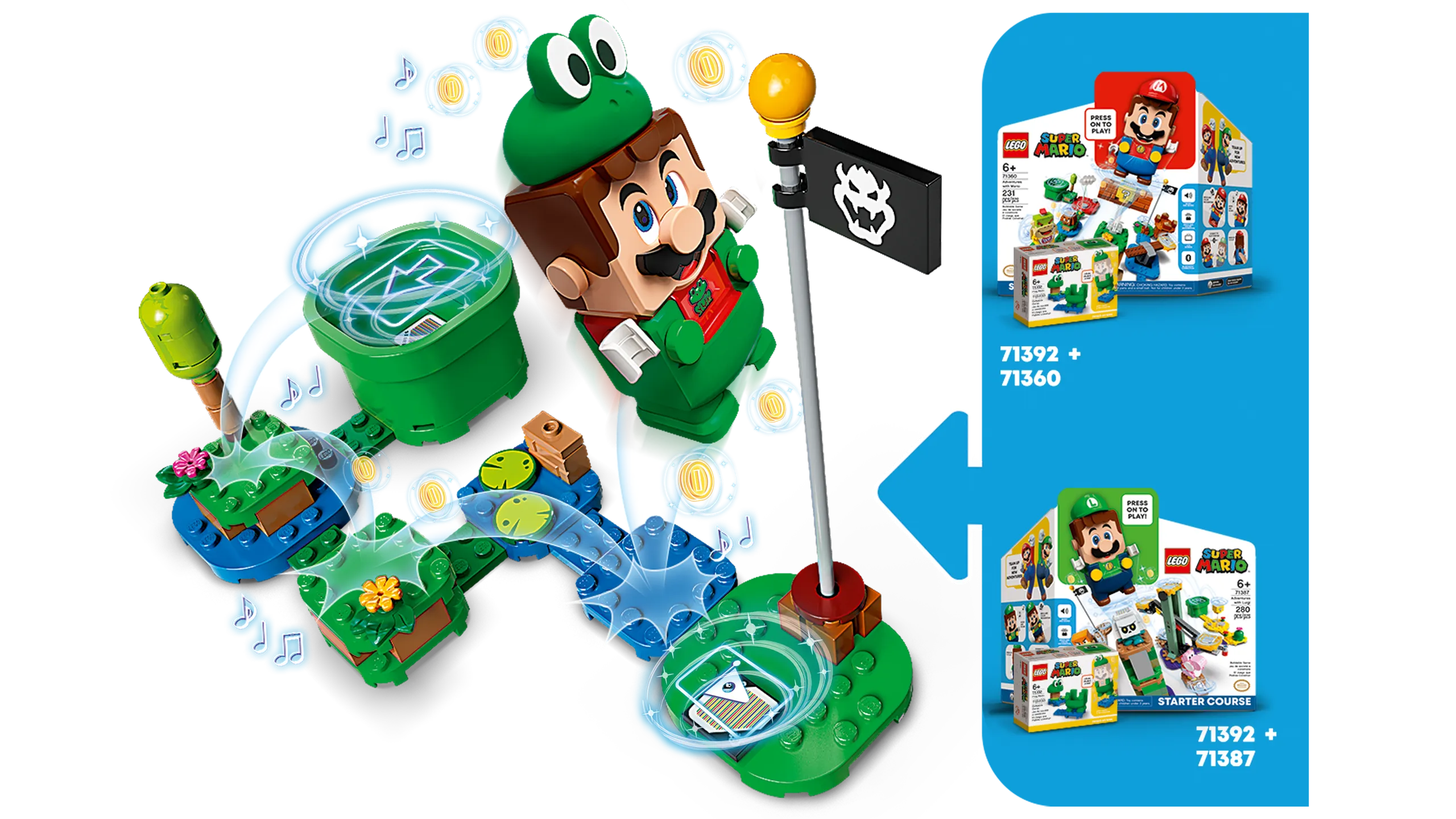 Frog Mario Power-Up Pack - Videos - LEGO.com for kids
