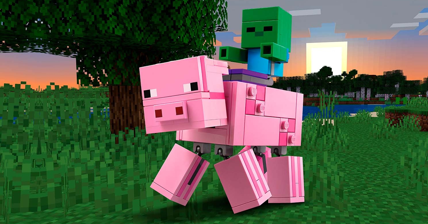 BigFig Pig with Baby Zombie - Videos - LEGO.com for kids