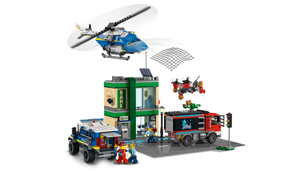 Police Chase at the Bank - Videos - LEGO.com for kids