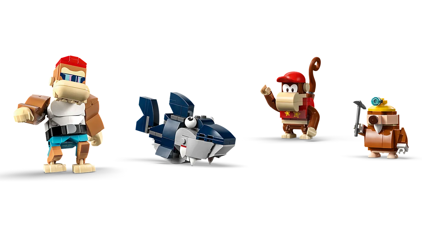 Diddy Kong's Mine Cart Ride Expansion Set - Videos - LEGO.com for kids