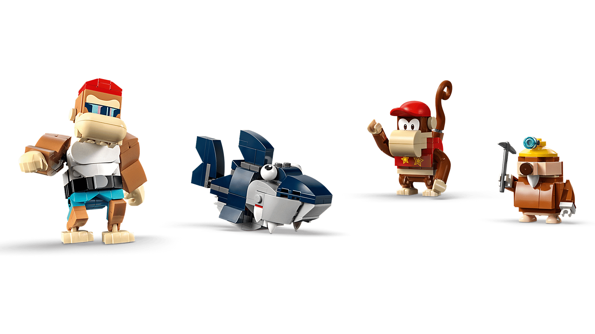 Diddy Kong's Mine Cart Ride Expansion Set - Videos - LEGO.com for kids