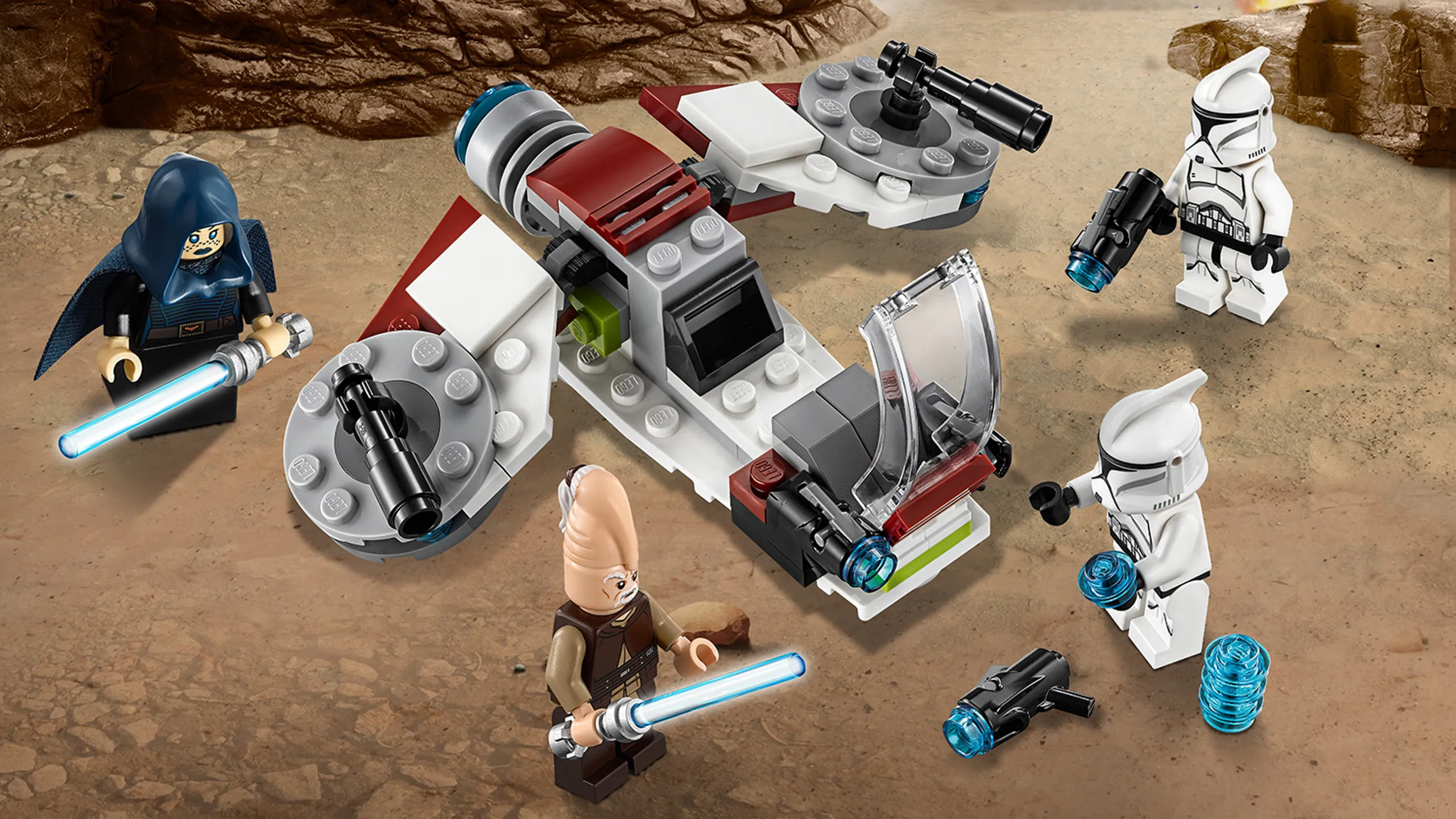 Jedi™ and Clone Troopers™ Battle Pack - Videos - LEGO.com for kids