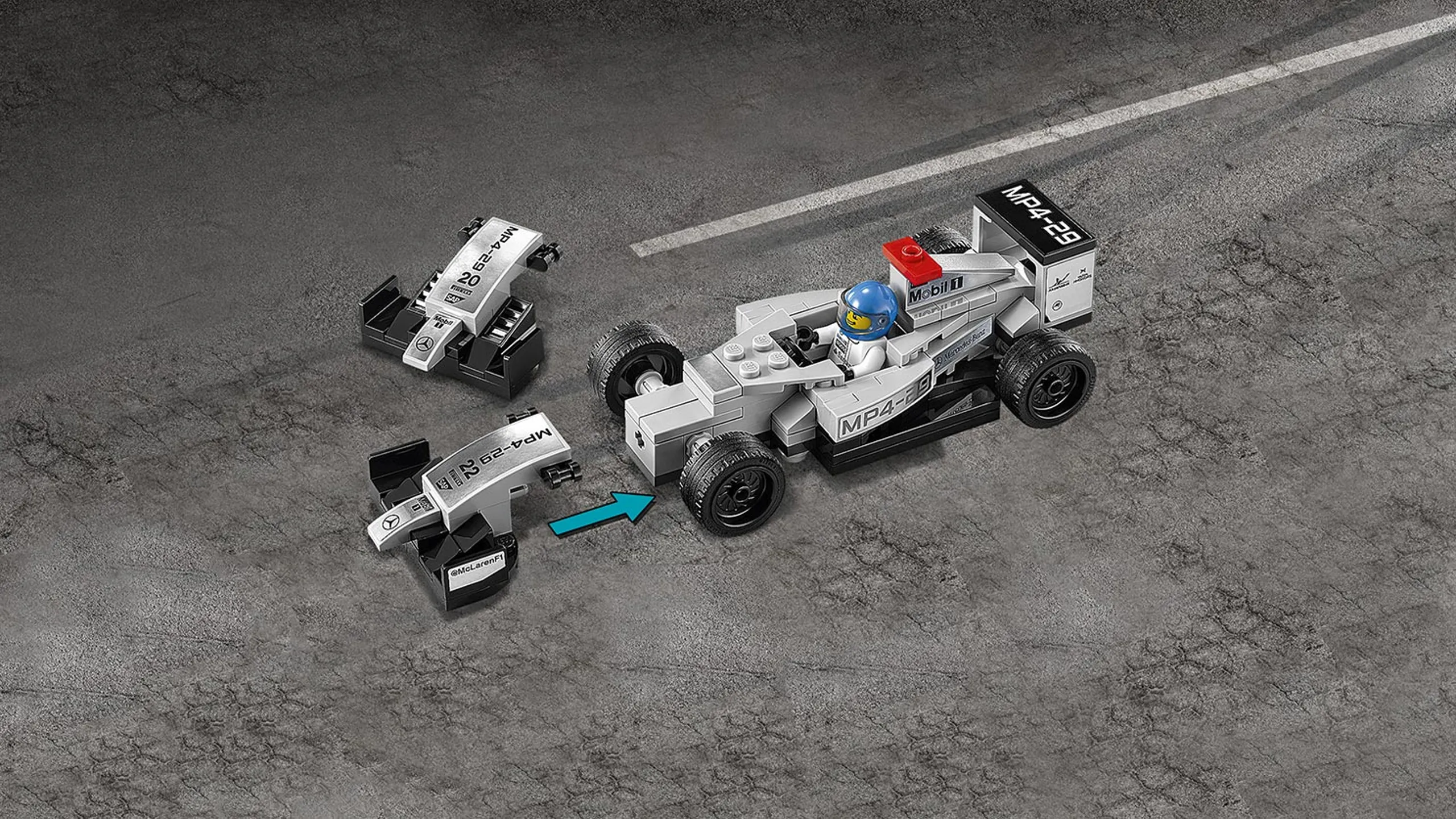 McLaren Mercedes Pit Stop - Videos - LEGO.com for kids