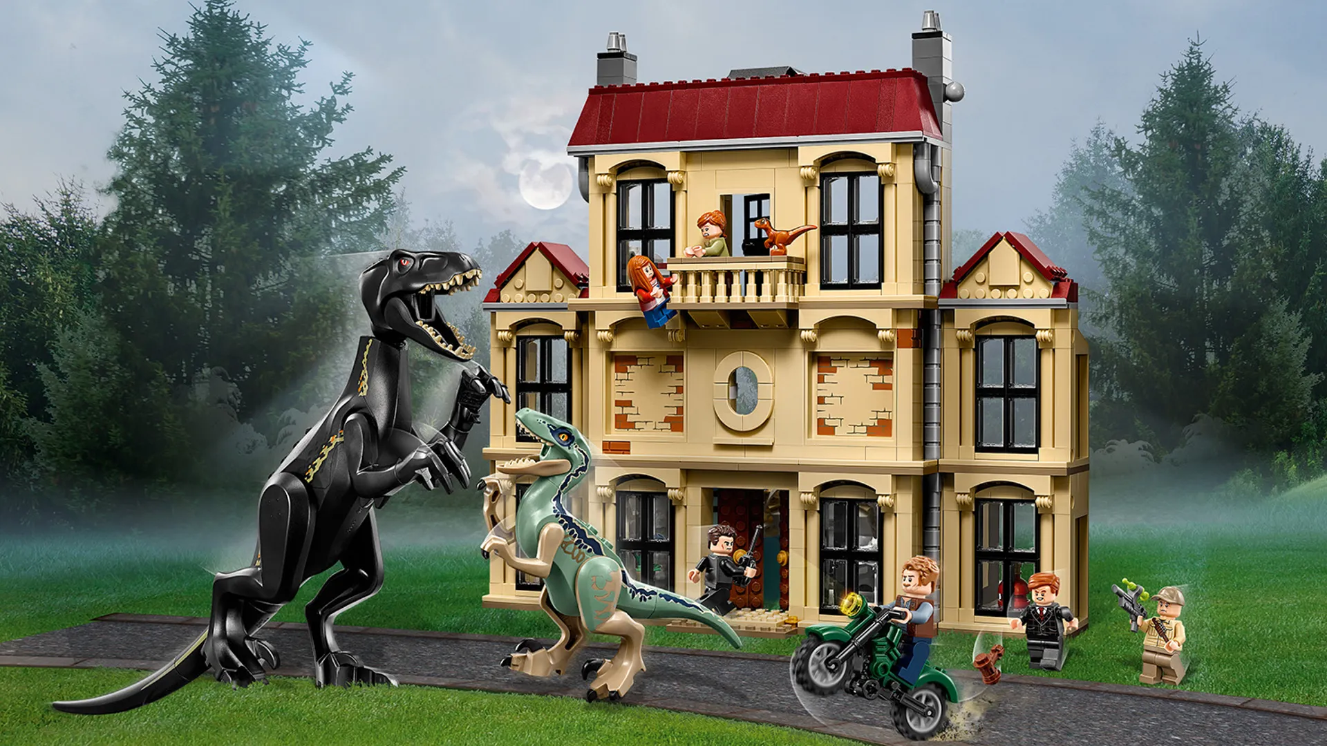 Indoraptor Rampage at Lockwood Estate - Videos - LEGO.com for kids