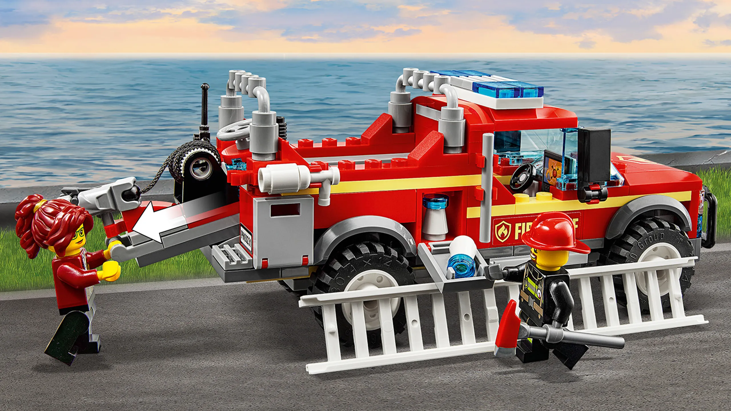 Fire Chief Response Truck - Videos - LEGO.com for kids