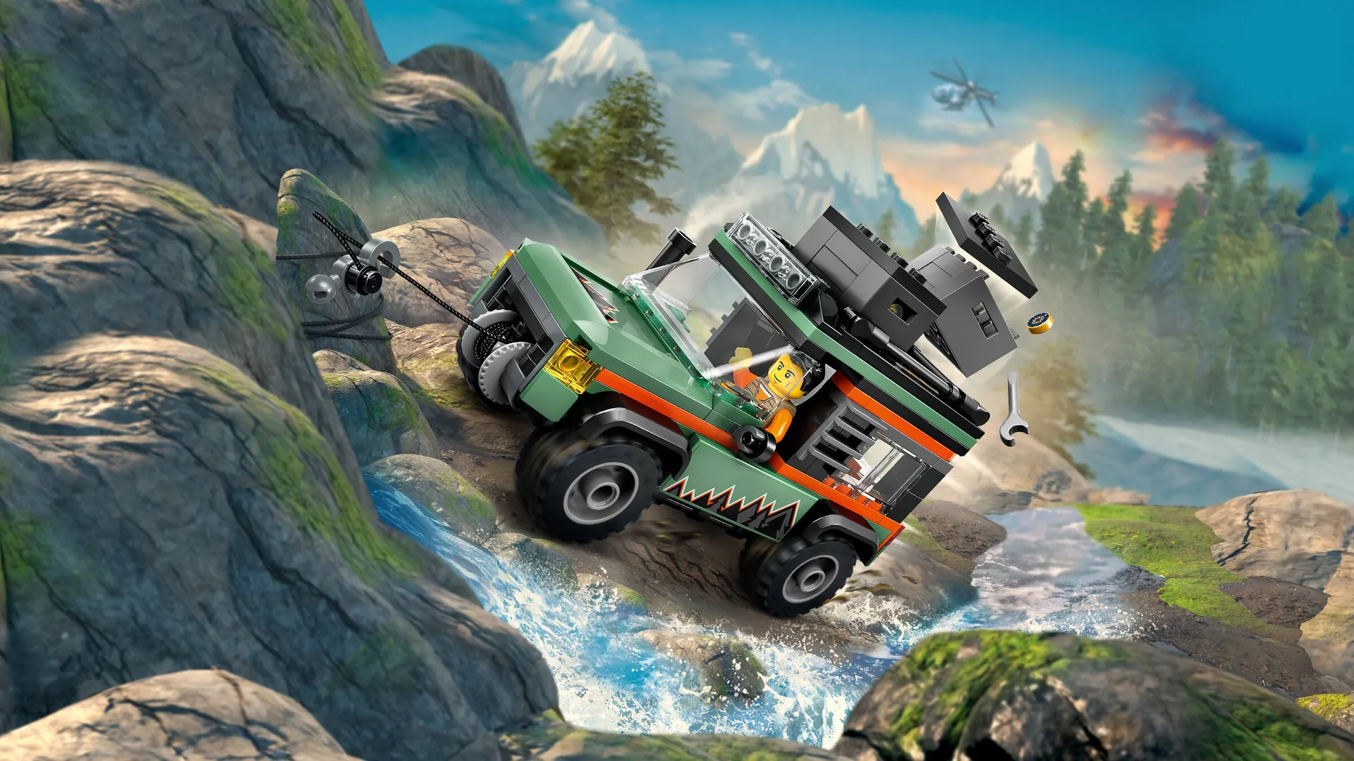 Off-Road 4x4 Mountain Truck - Videos - LEGO.com for kids