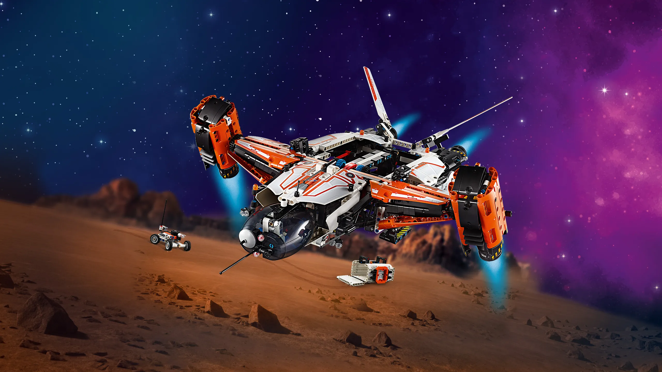 VTOL Heavy Cargo Spaceship LT81 - Videos - LEGO.com for kids