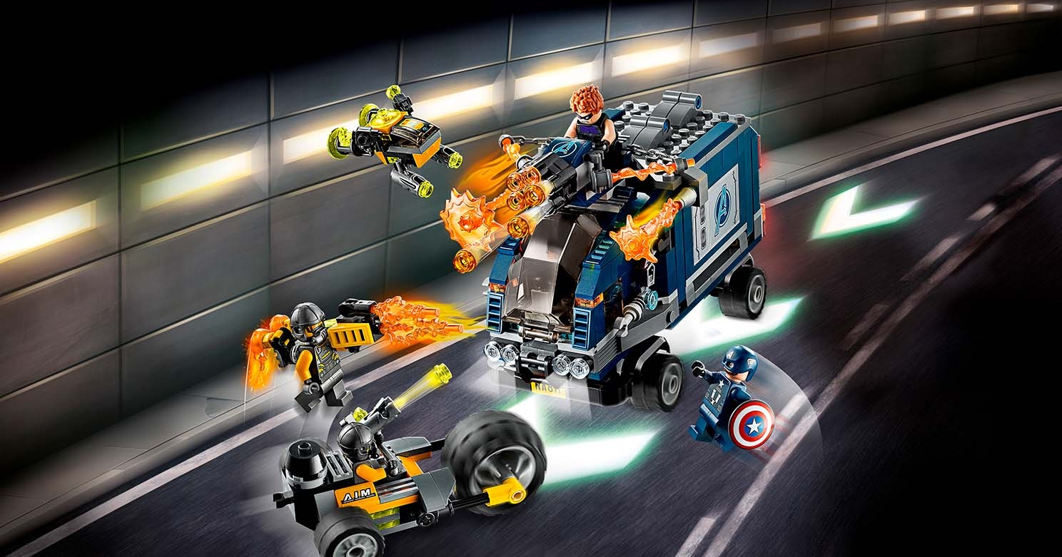Avengers Truck Take-down - Videos - LEGO.com for kids