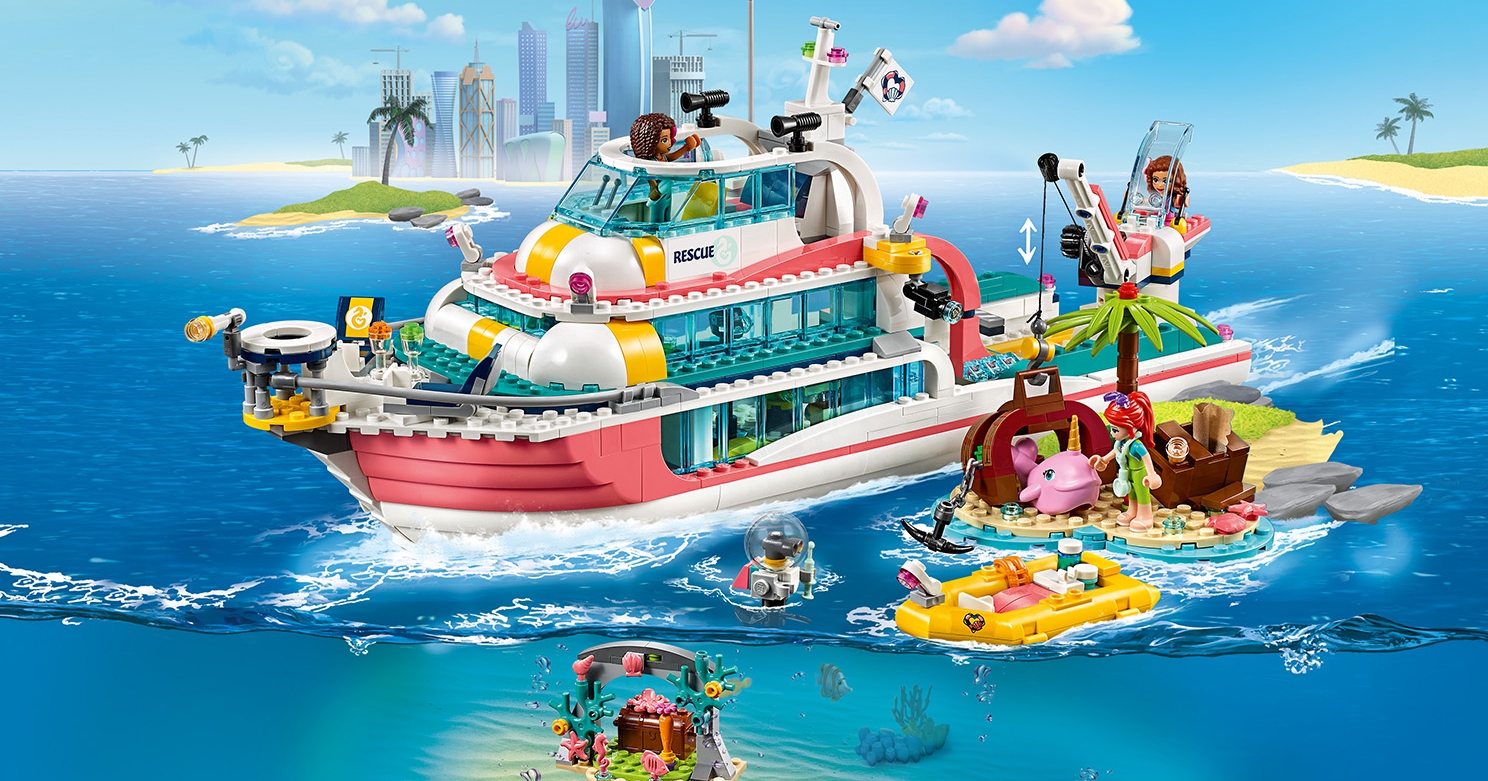 Rescue Mission Boat - Videos - LEGO.com for kids