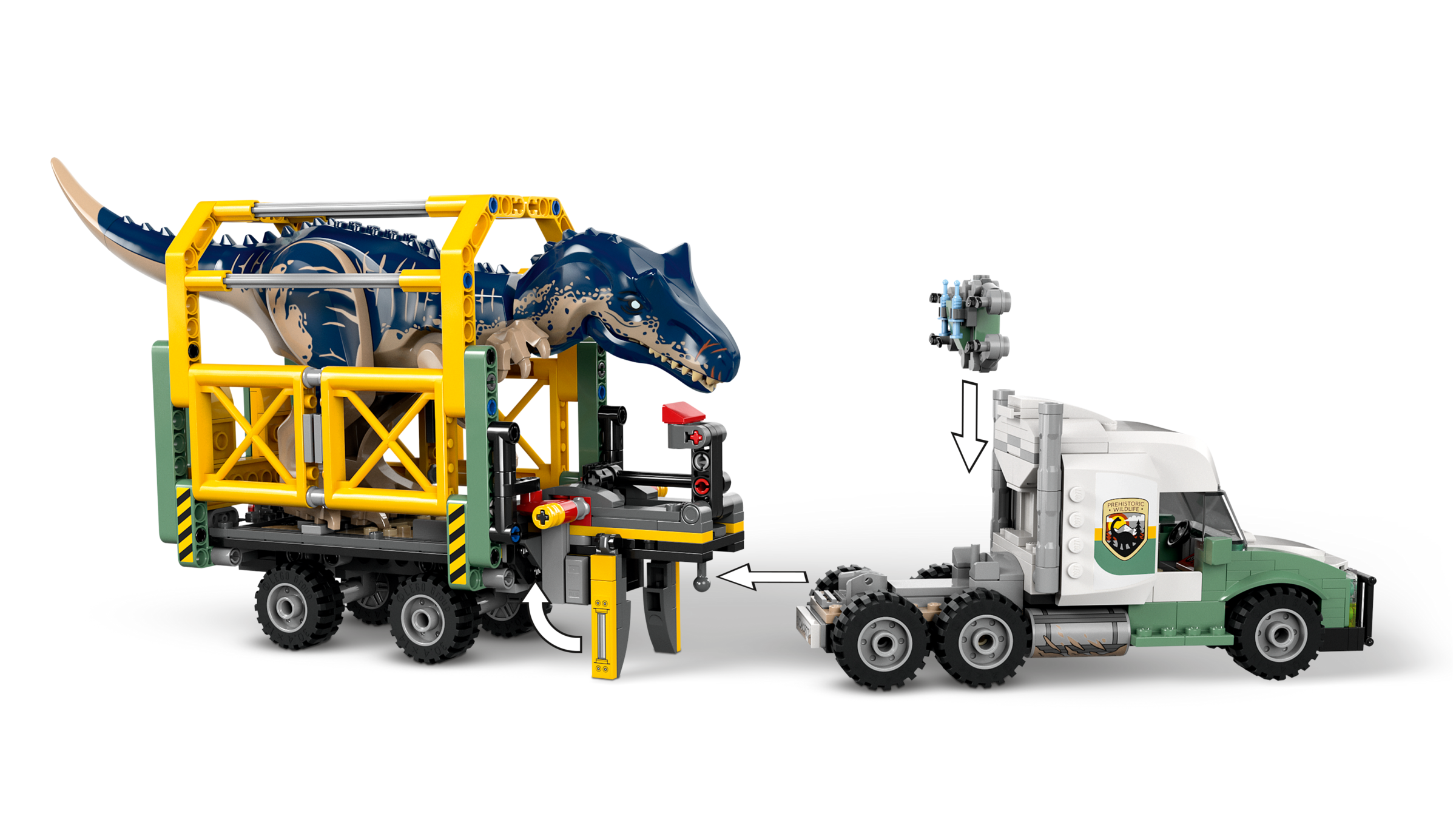 Dinosaur Missions: Allosaurus Transport Truck - Videos - LEGO.com for kids