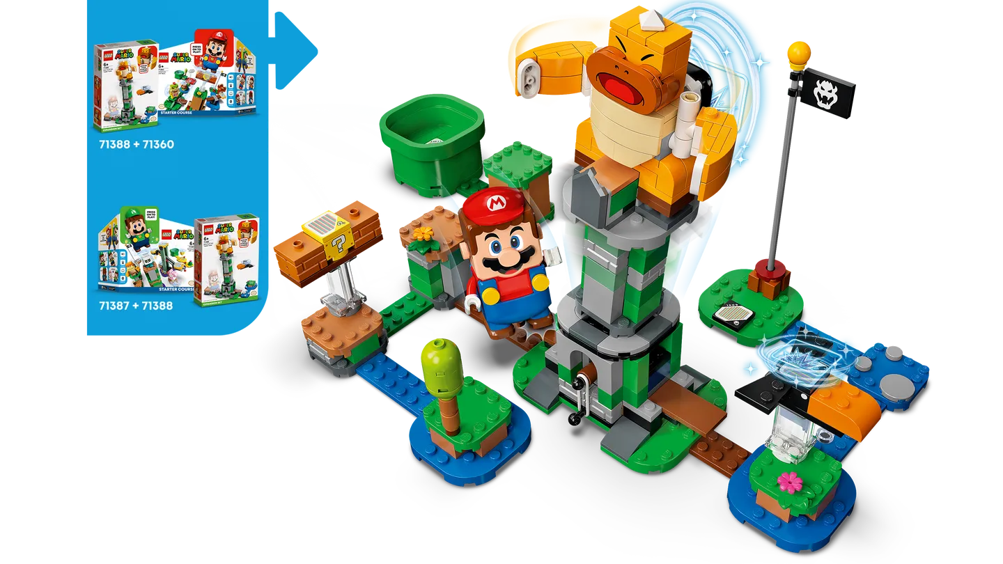 Boss Sumo Bro Topple Tower Expansion Set - Videos - LEGO.com for kids