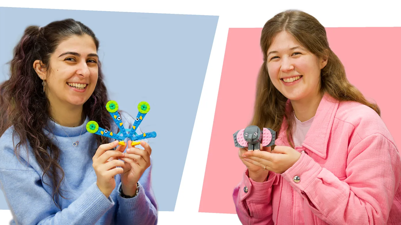 LEGO® designer best friends build an incredible creature together ...