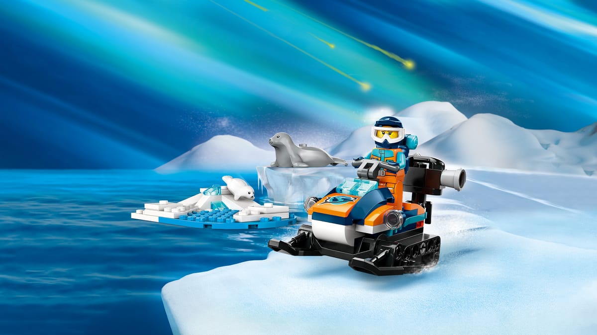 Arctic Explorer Snowmobile - Videos - LEGO.com for kids