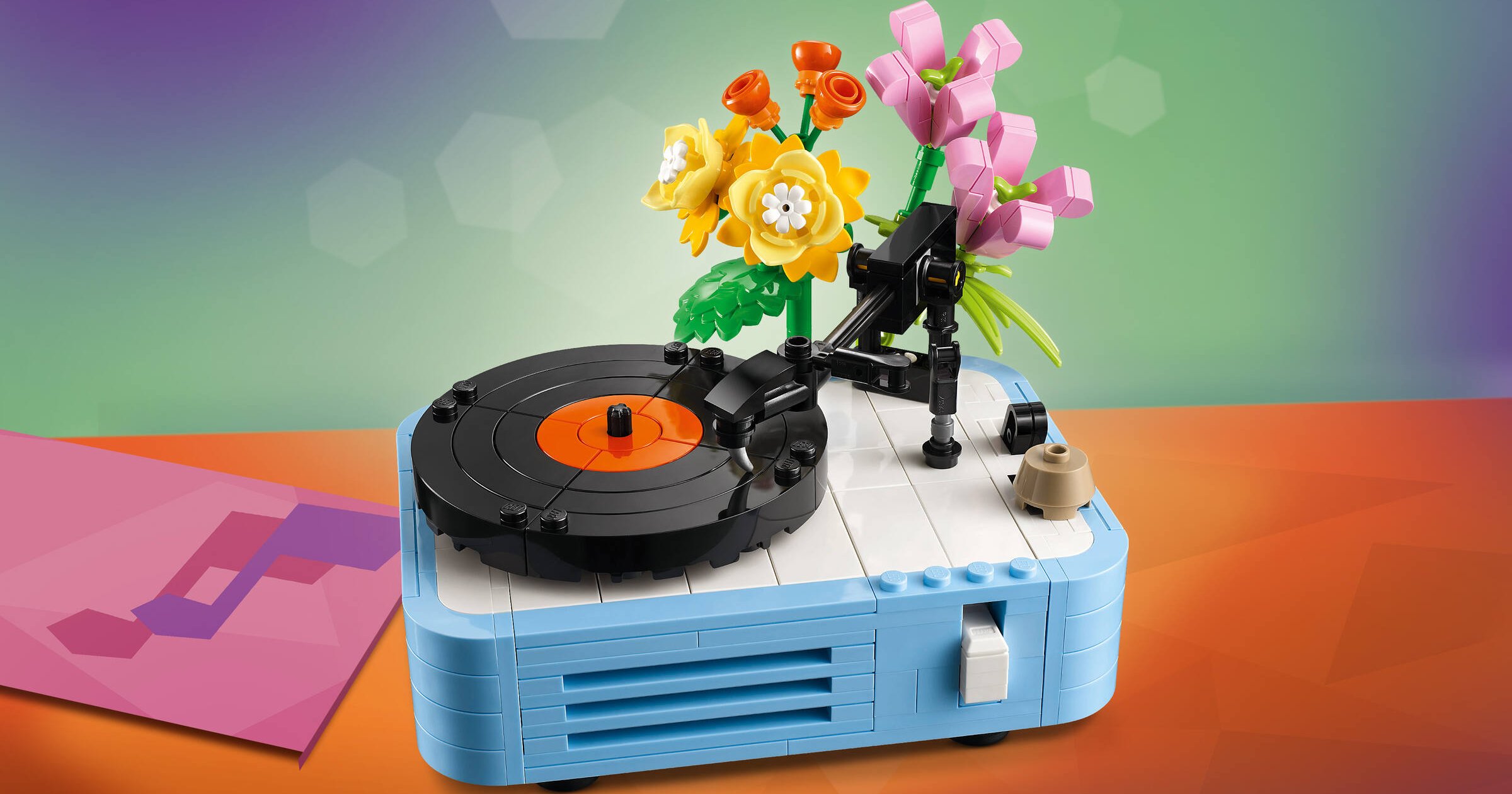 Record Player with Flowers - Videos - LEGO.com for kids