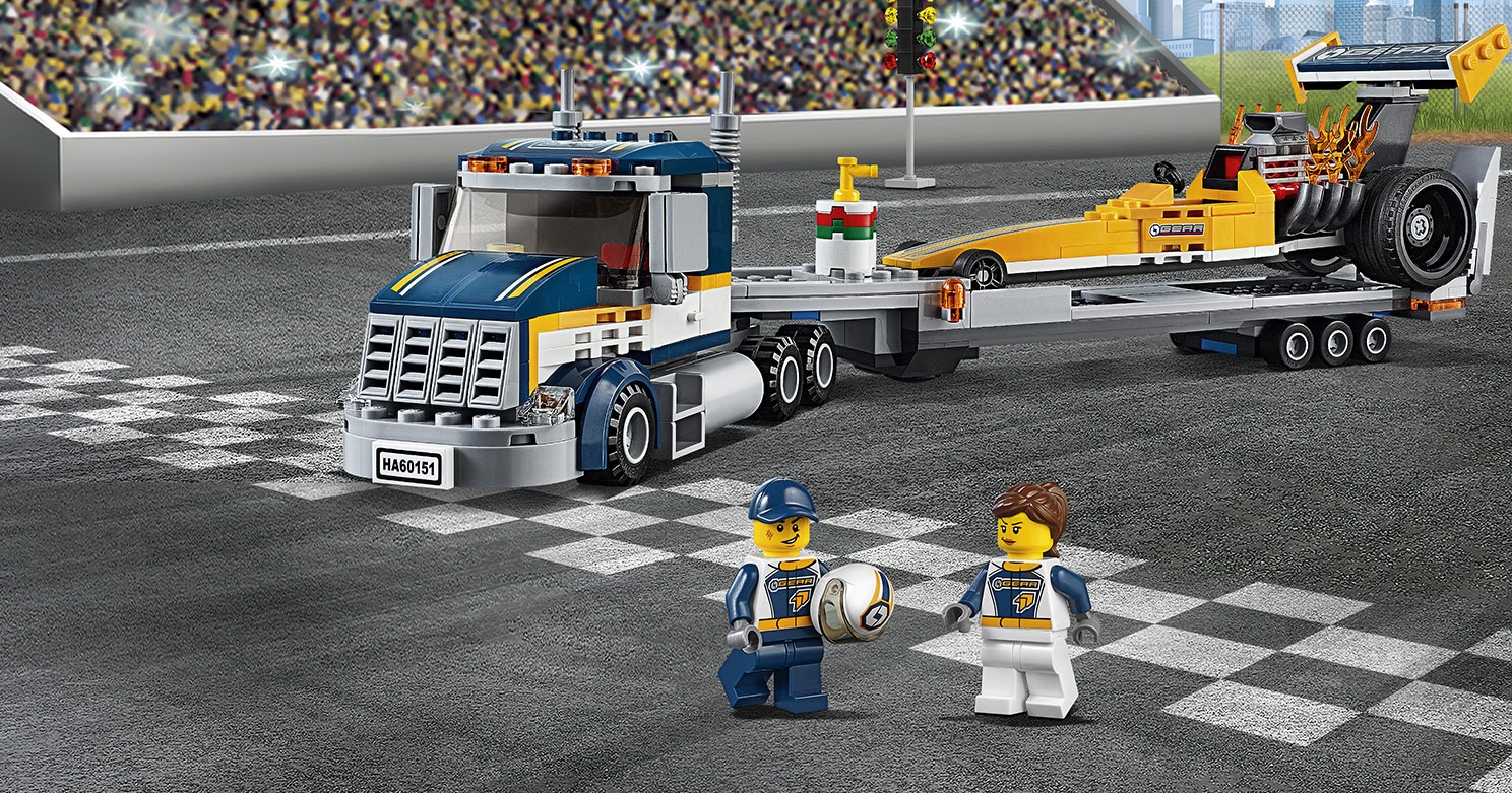 Dragster Transporter - Videos - LEGO.com for kids
