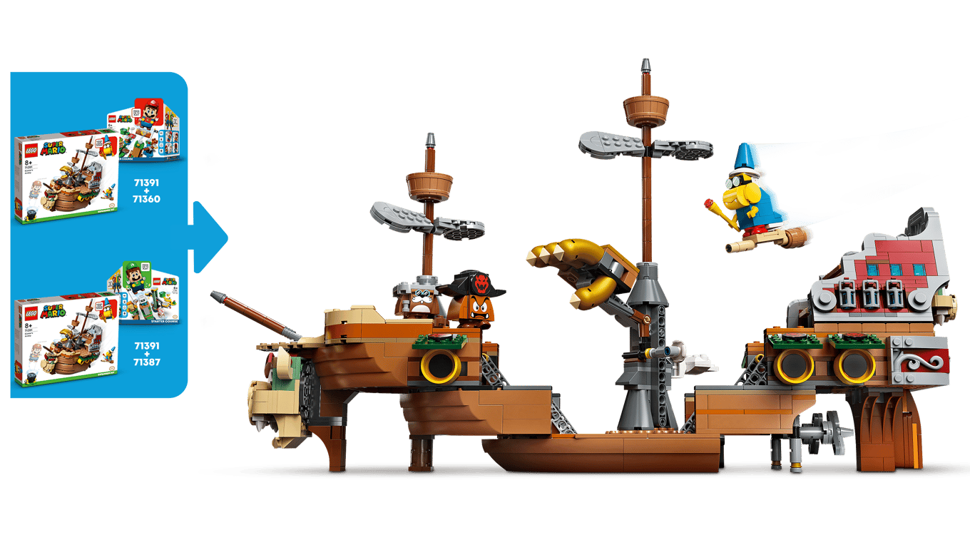 Bowser’s Airship Expansion Set - Videos - LEGO.com for kids