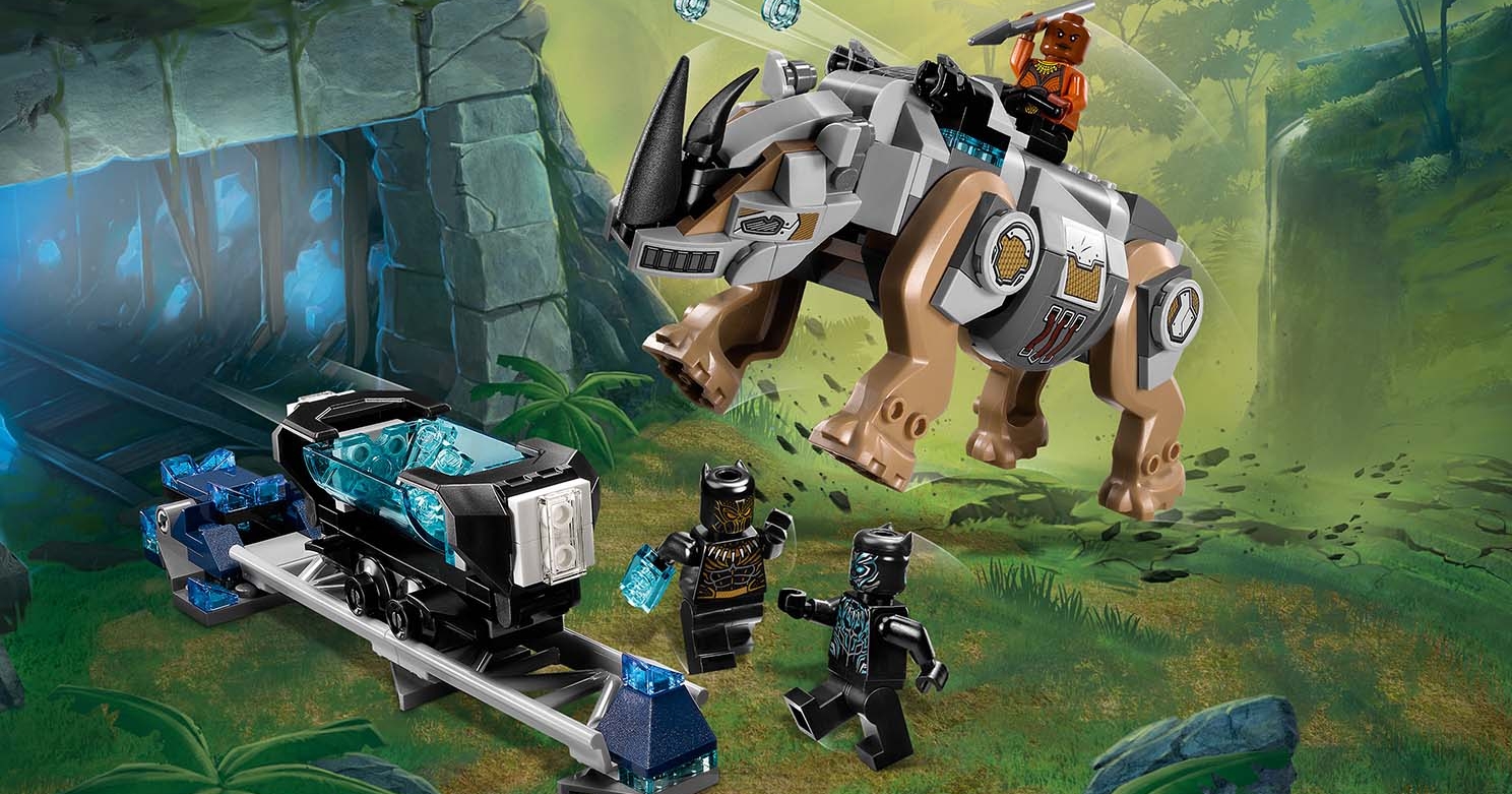 Rhino Face-Off by the Mine - Videos - LEGO.com for kids