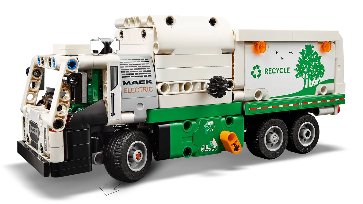 Mack® LR Electric Garbage Truck - Videos - LEGO.com for kids