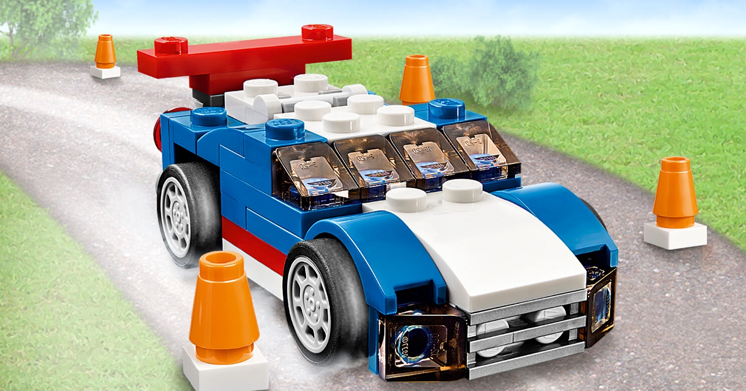 Kék versenyautó - Videók - LEGO.hu gyerekeknek