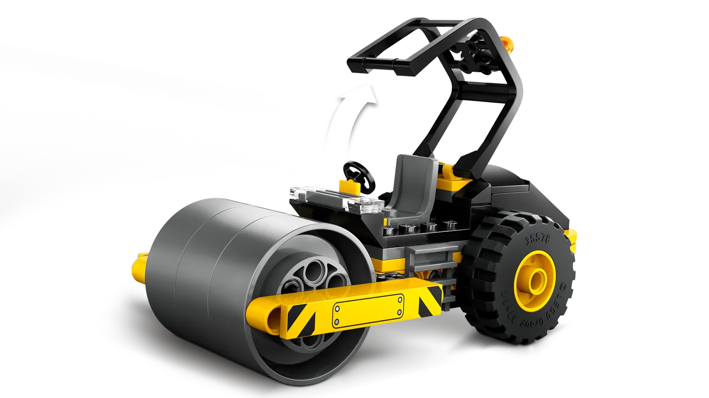 Construction Steamroller - Videos - LEGO.com for kids