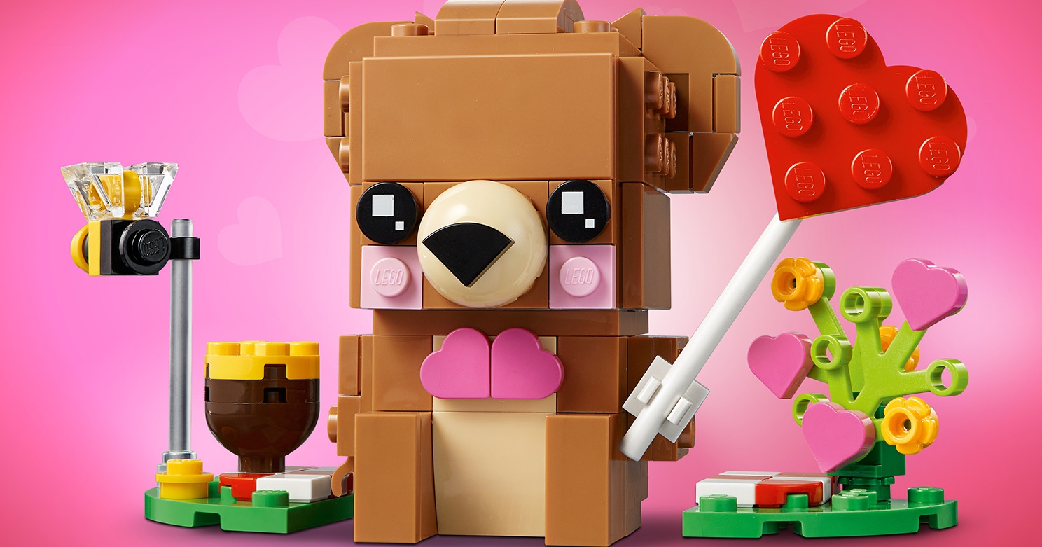 Oso de San Valentín - Videos - LEGO.com para niños