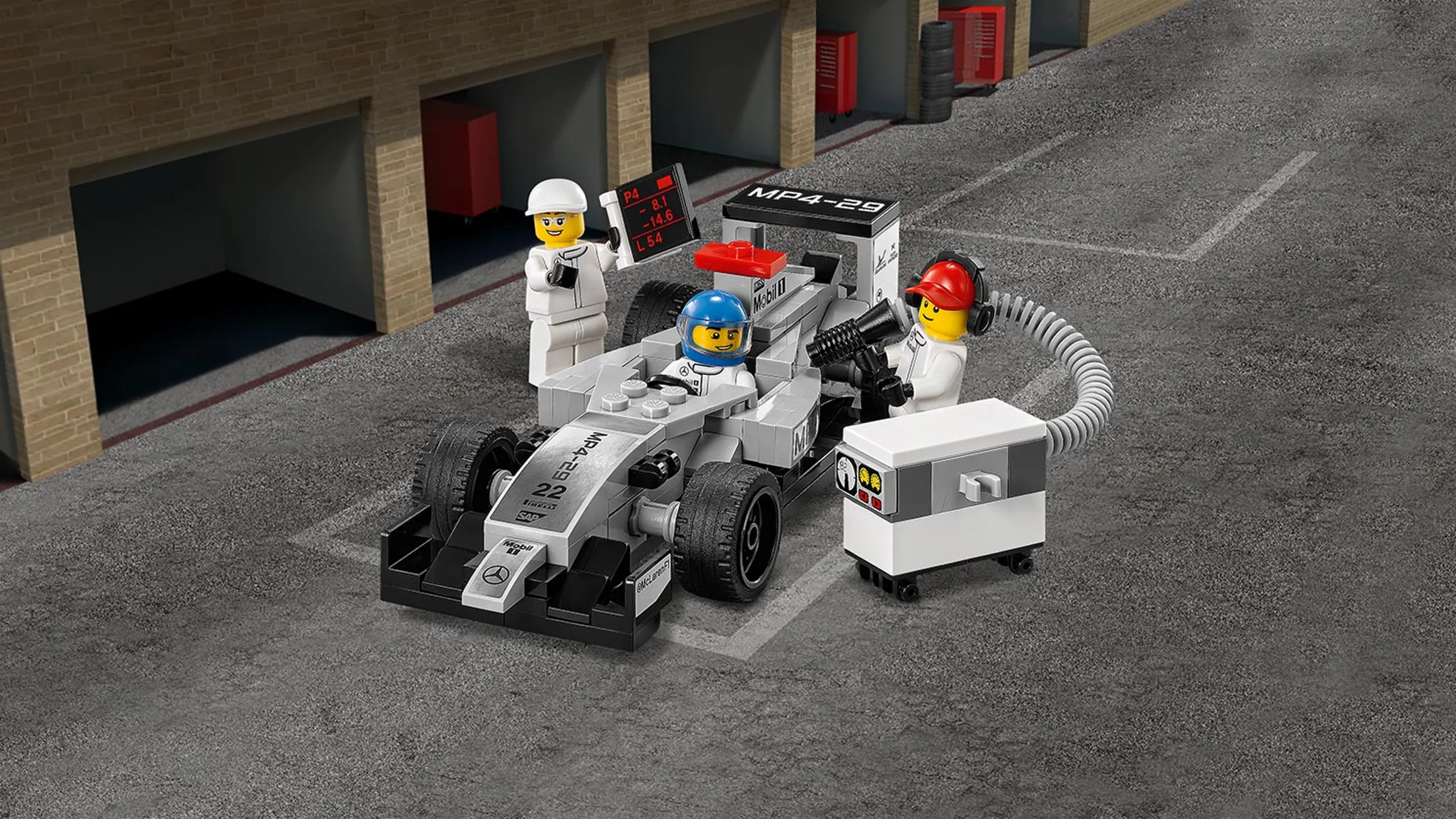 McLaren Mercedes Pit Stop - Videos - LEGO.com for kids