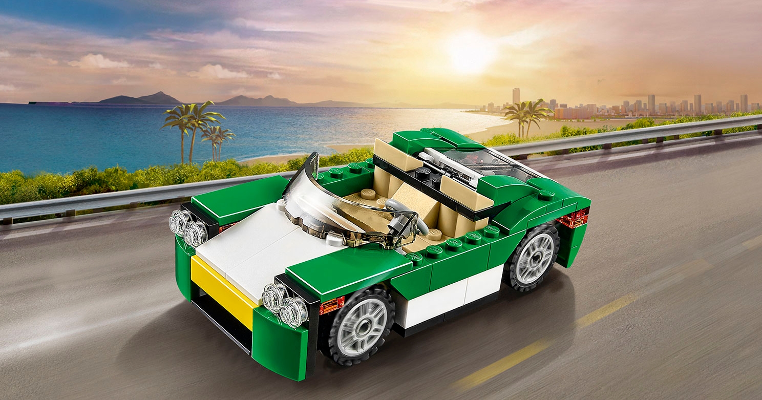 绿色敞篷车 - Videos - LEGO.com for kids