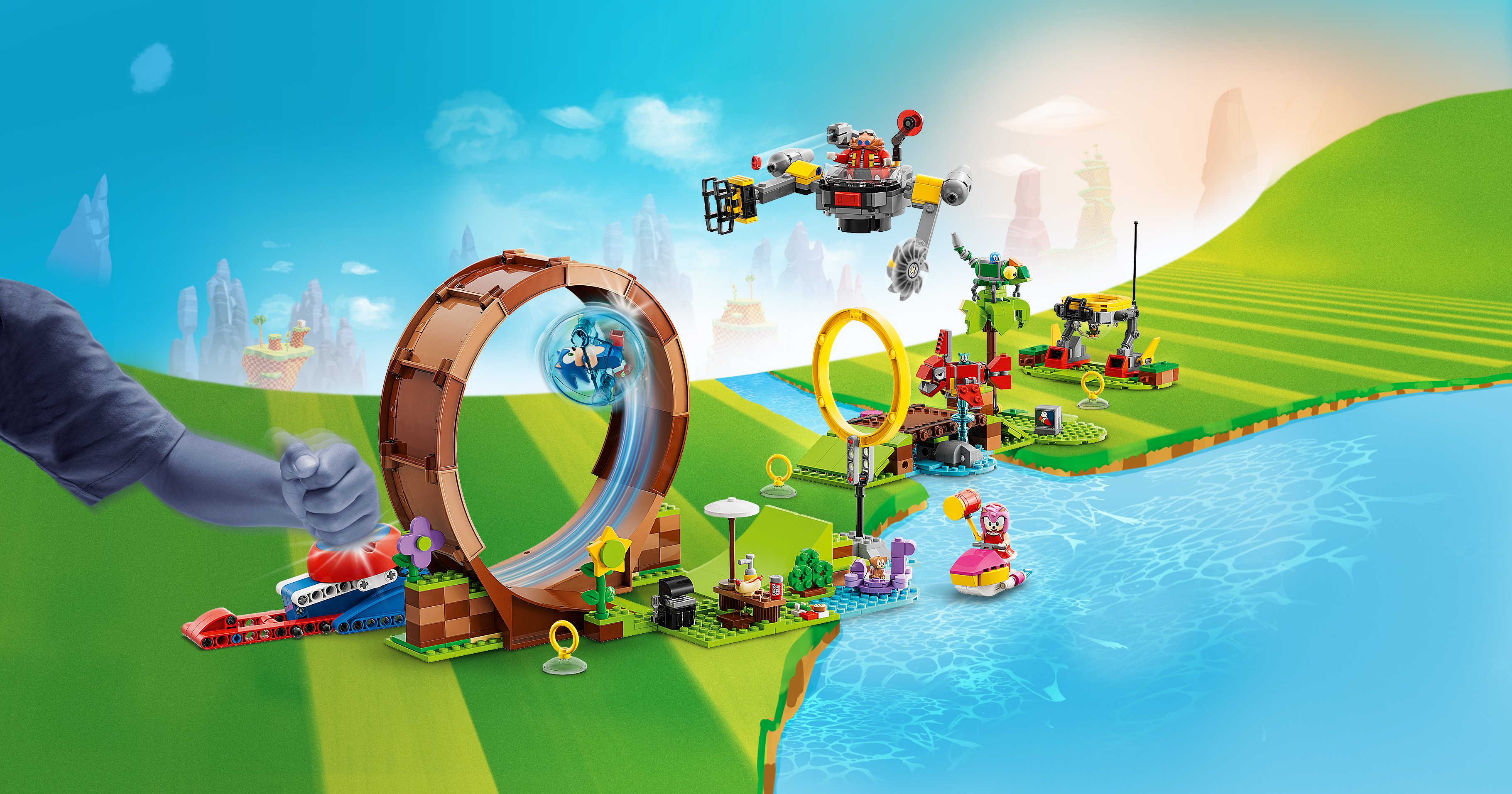 Sonic's Green Hill Zone Loop Challenge - Videos - LEGO.com for kids
