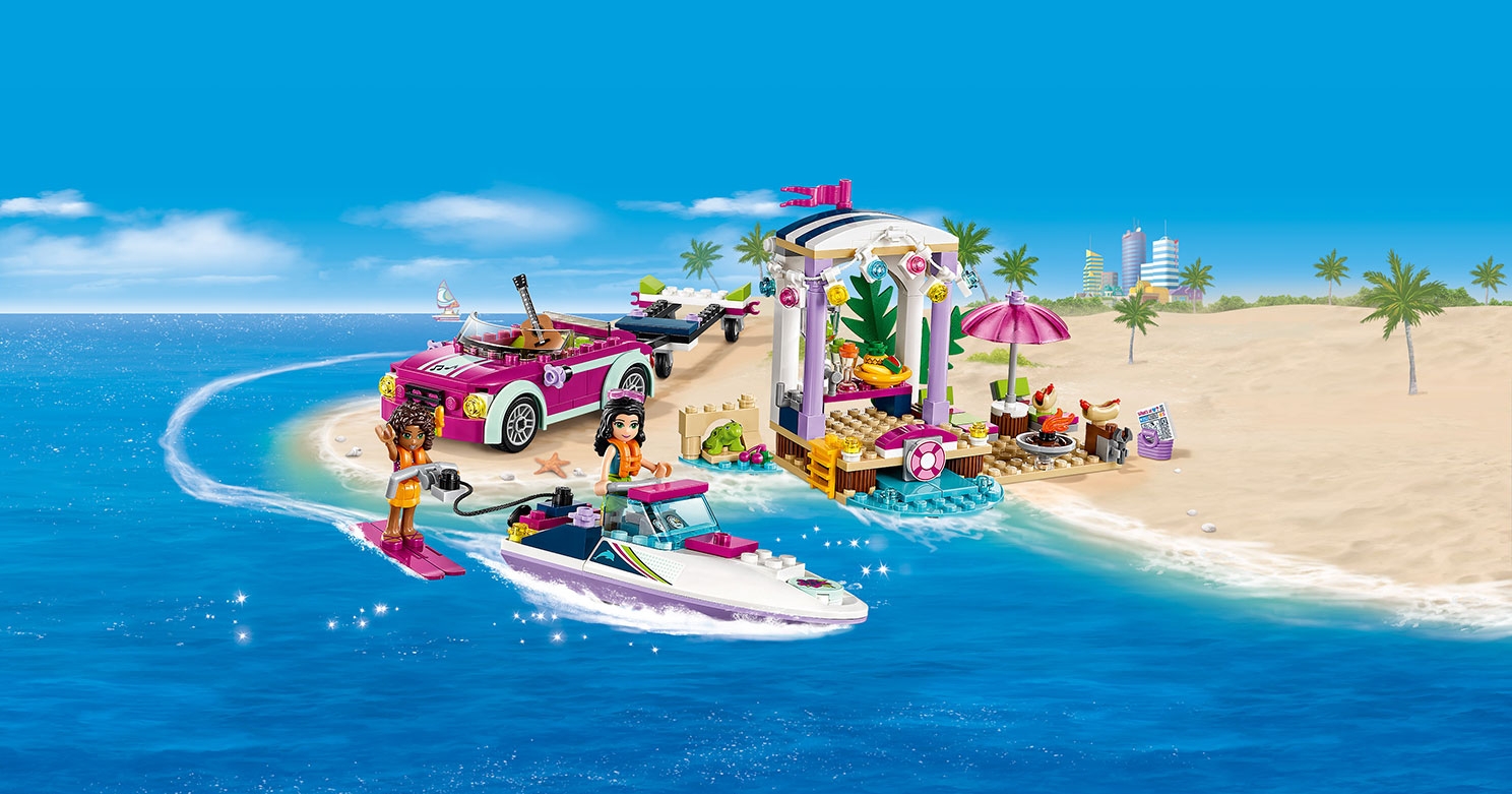 Andrea's Speedboat Transporter - Videos - LEGO.com for kids