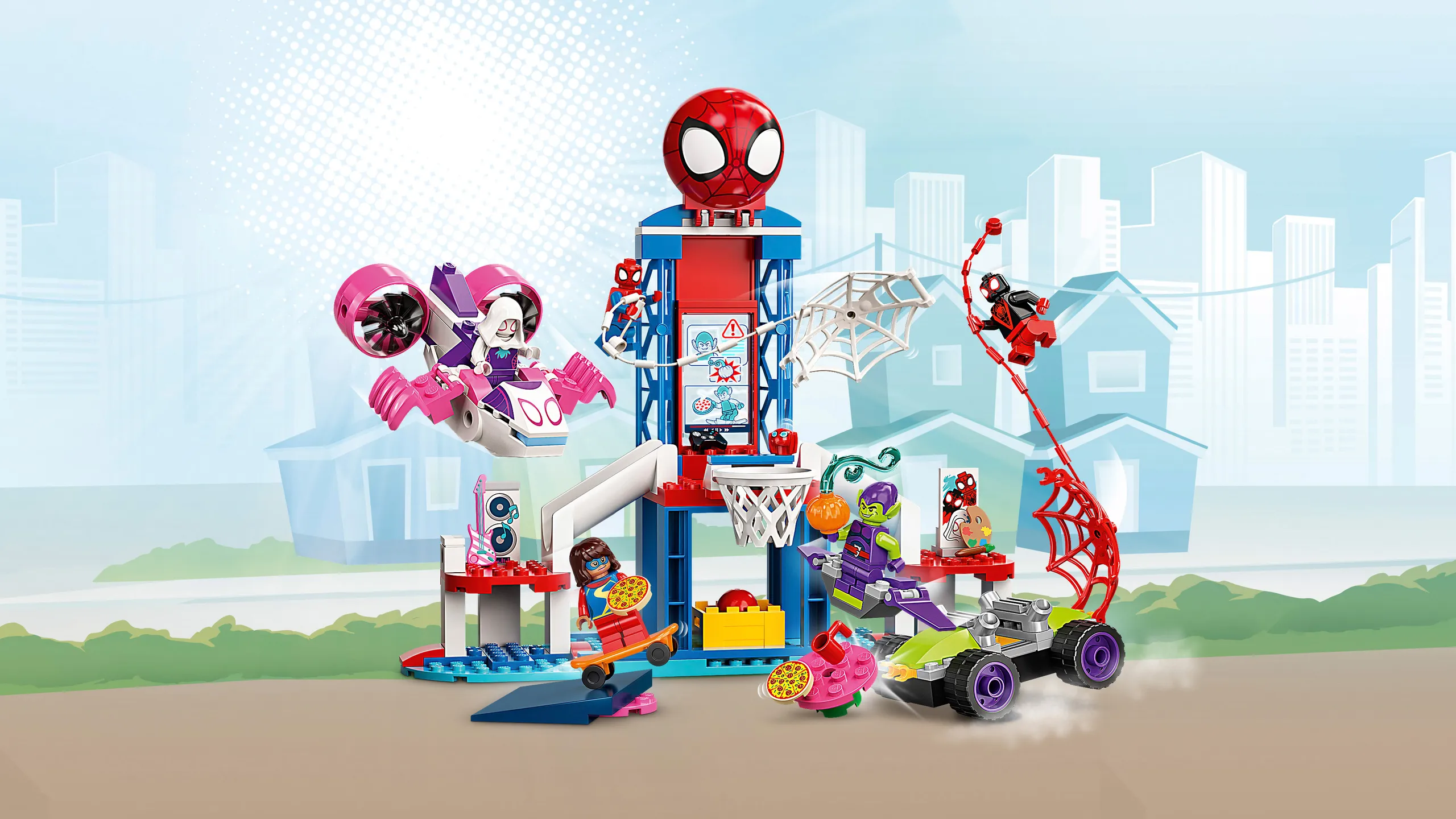 Spider-Man Webquarters Hangout - Videos - LEGO.com for kids