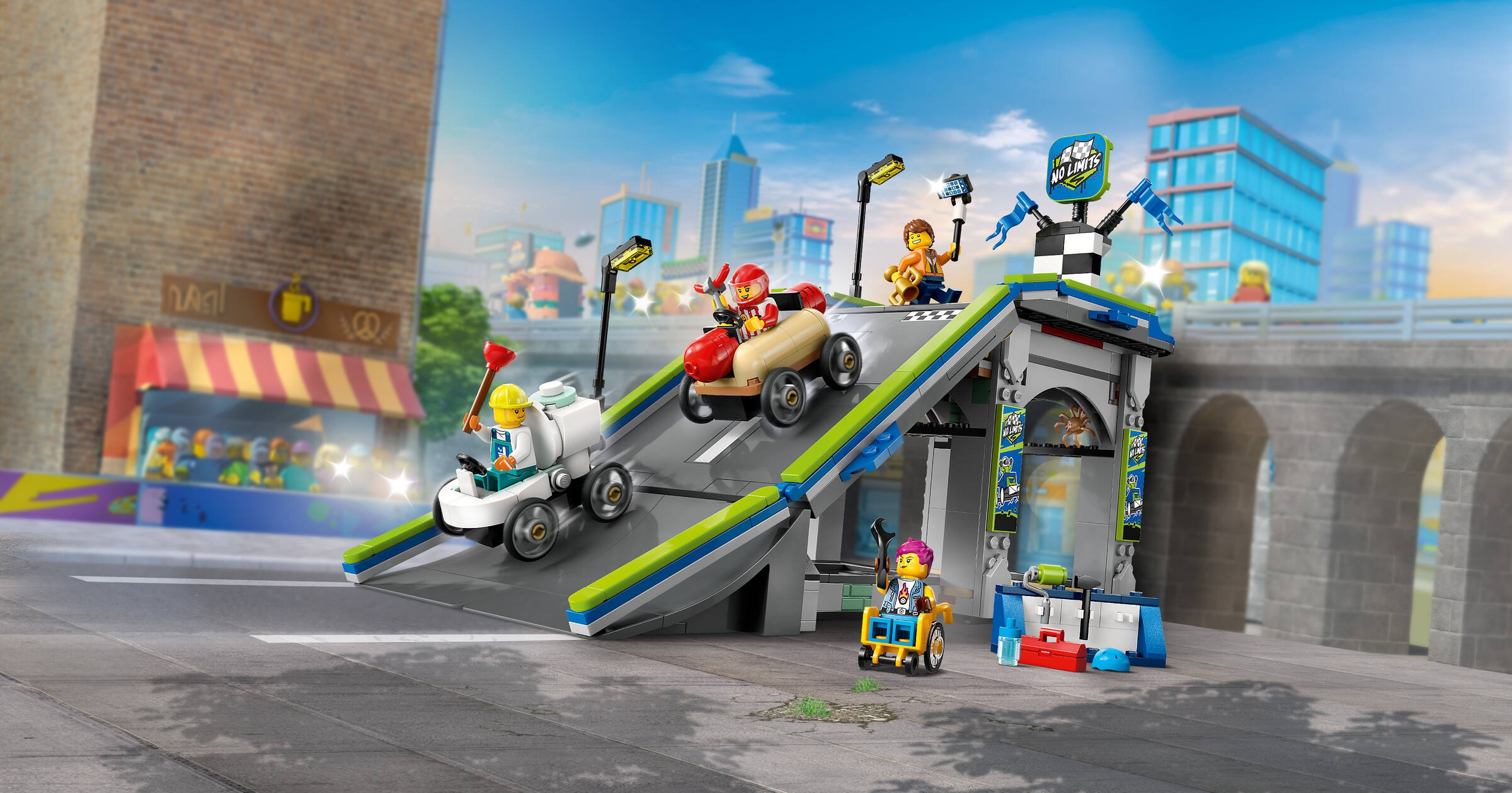 No Limits: Race Car Ramp Track - Videos - LEGO.com for kids