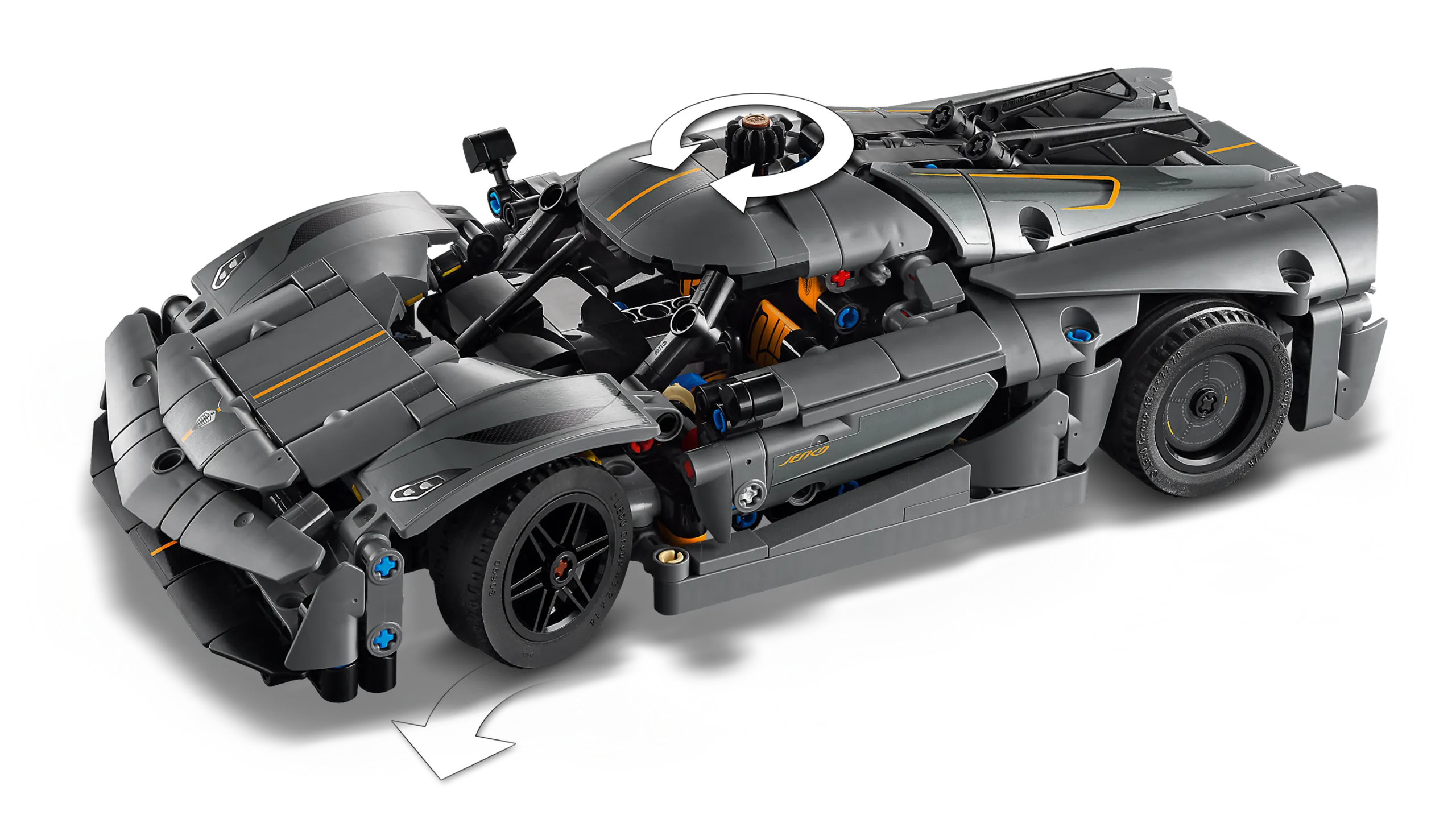 Koenigsegg Jesko Absolut Gray Hypercar - Videos - LEGO.com for kids