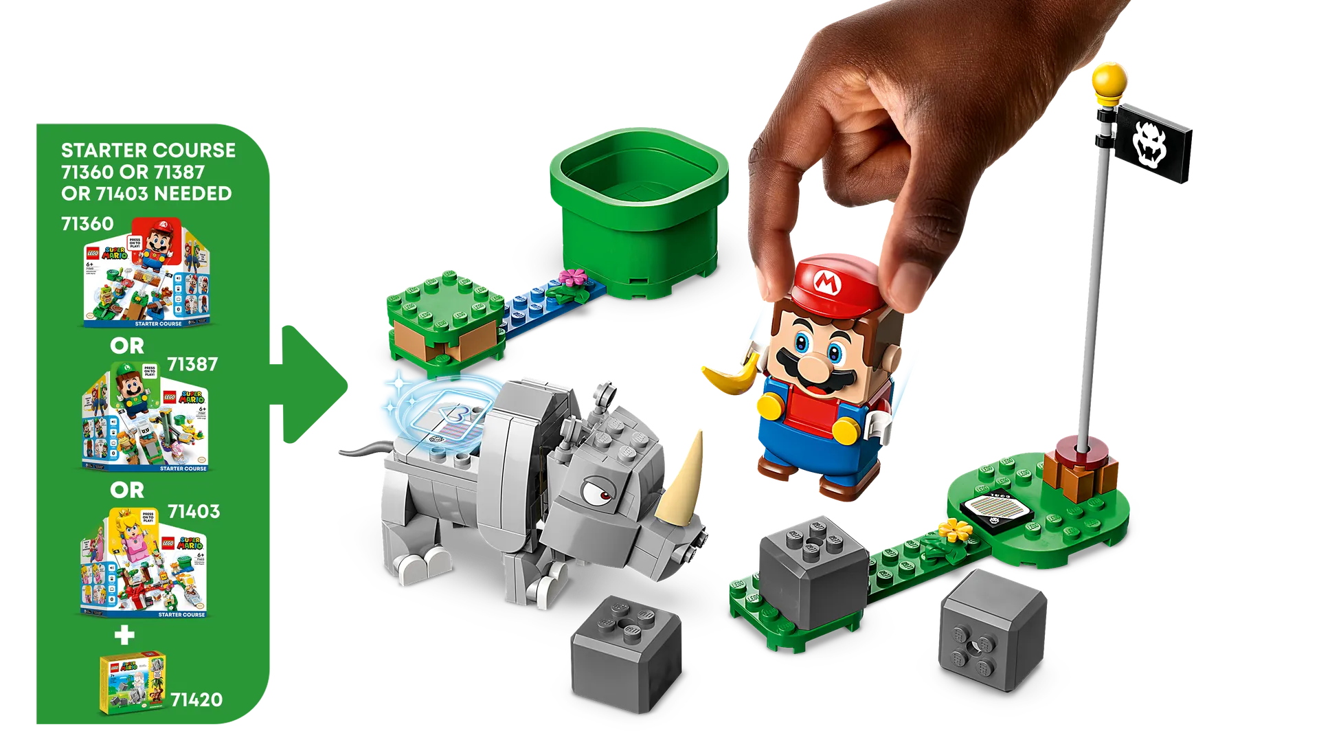 Rambi the Rhino Expansion Set - Videos - LEGO.com for kids