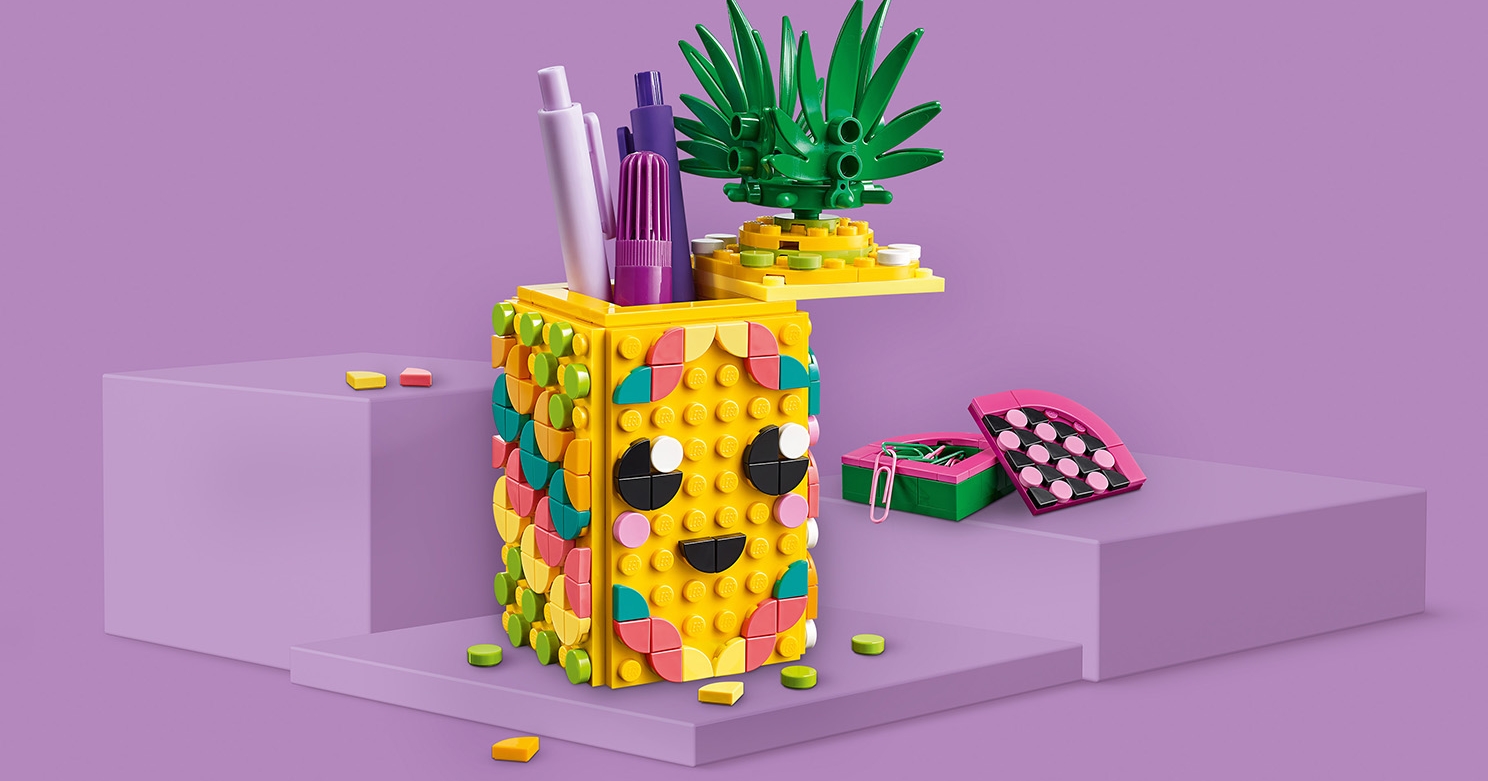 Pineapple Pencil Holder - Videos - LEGO.com for kids
