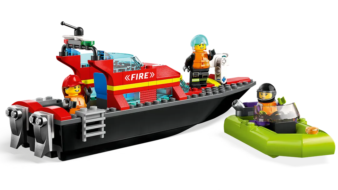 Fire Rescue Boat - Videos - LEGO.com for kids