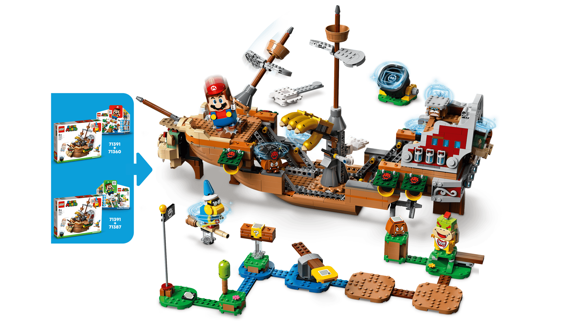 Bowser’s Airship Expansion Set - Videos - LEGO.com for kids