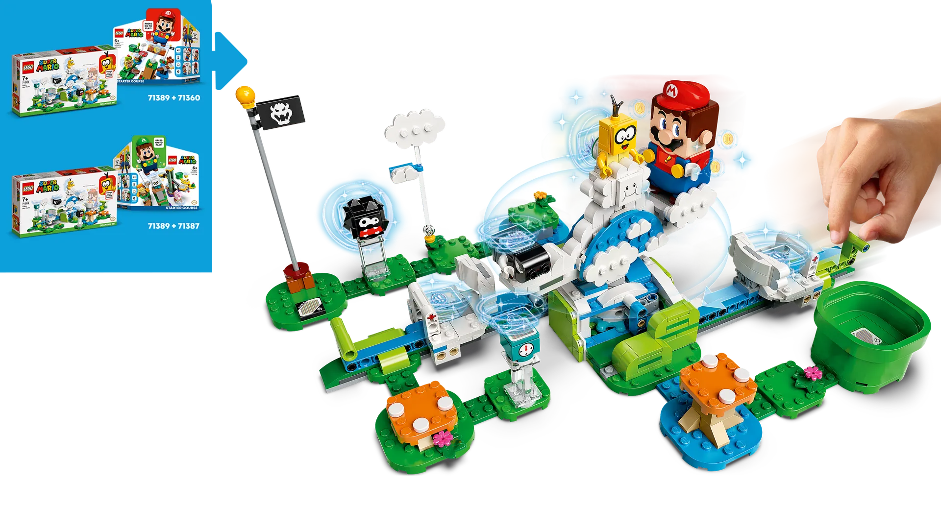 Lakitu Sky World Expansion Set - Videos - LEGO.com for kids
