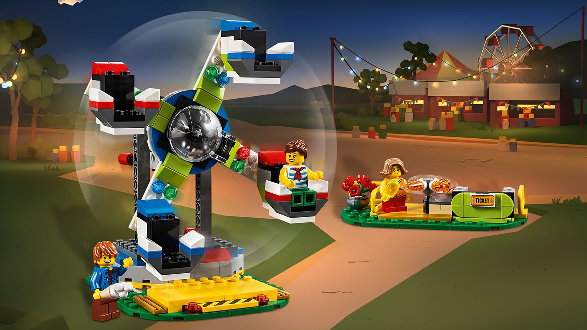 Fairground Carousel - Videos - LEGO.com for kids