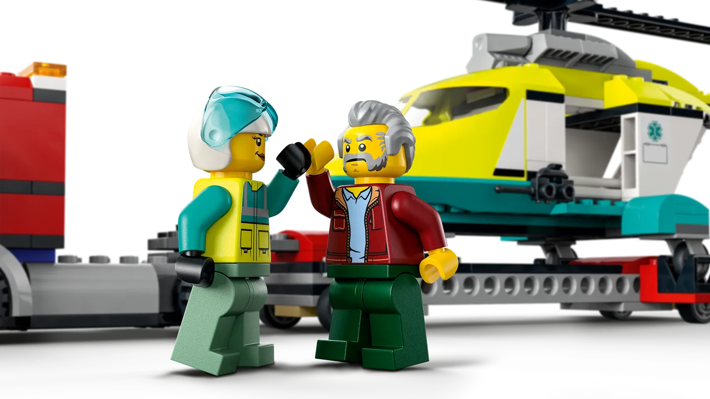 Rescue Helicopter Transport - Videos - LEGO.com for kids