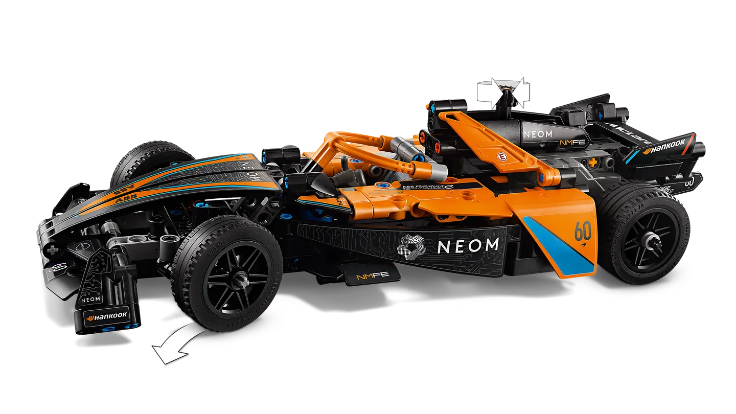NEOM McLaren Formula E Race Car - Videos - LEGO.com for kids