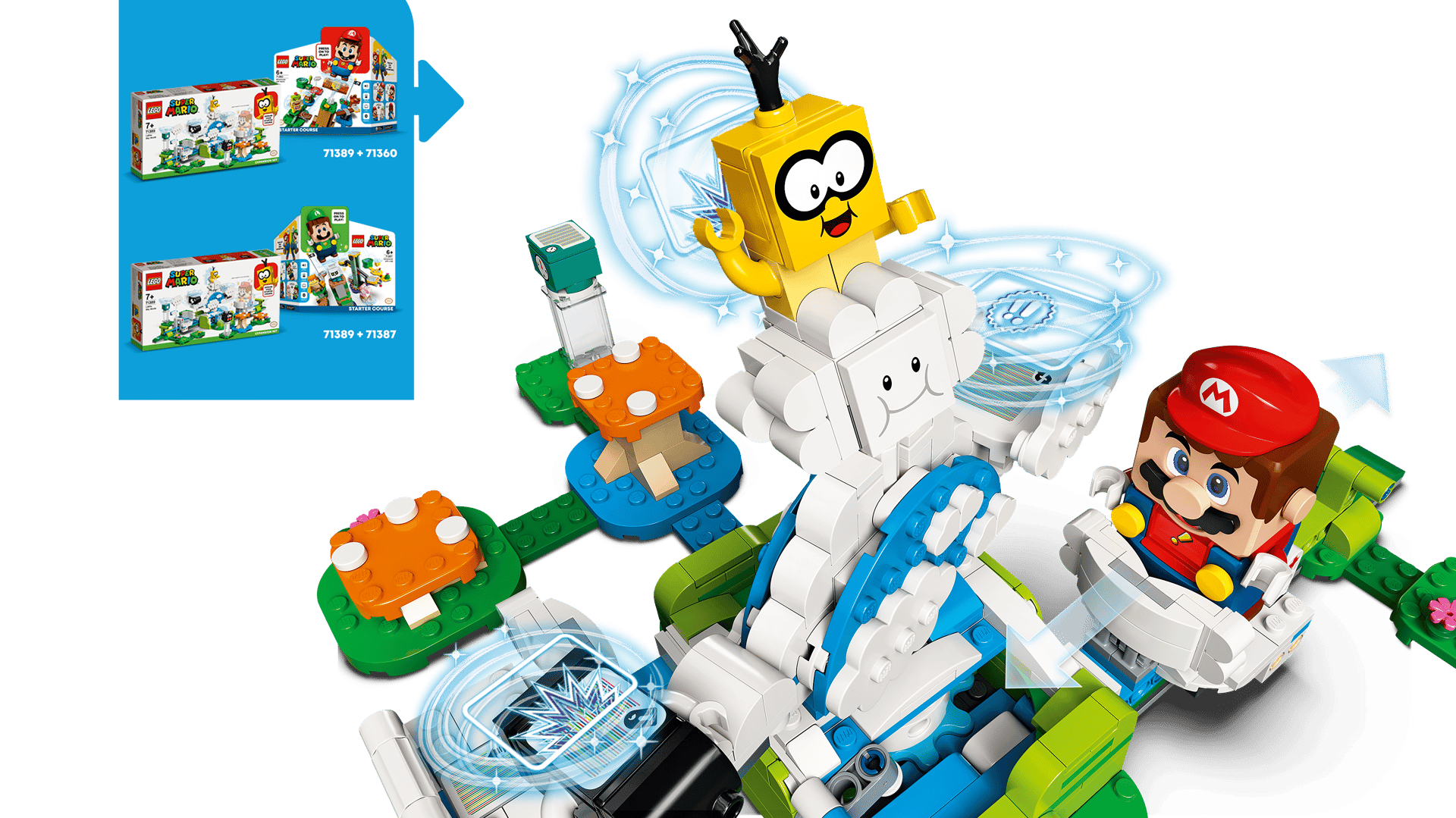 Lakitu Sky World Expansion Set - Videos - LEGO.com for kids