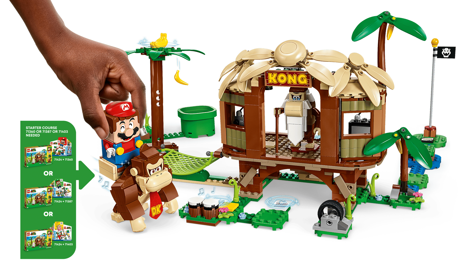 Donkey Kong's Tree House Expansion Set - Videos - LEGO.com for kids