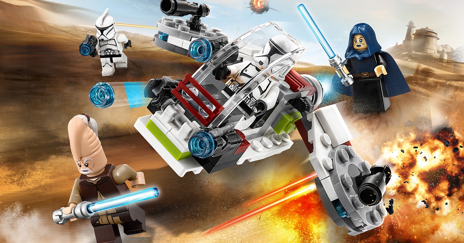Jedi™ un Clone Troopers™ kaujas komplekts - Videos - LEGO.com for kids