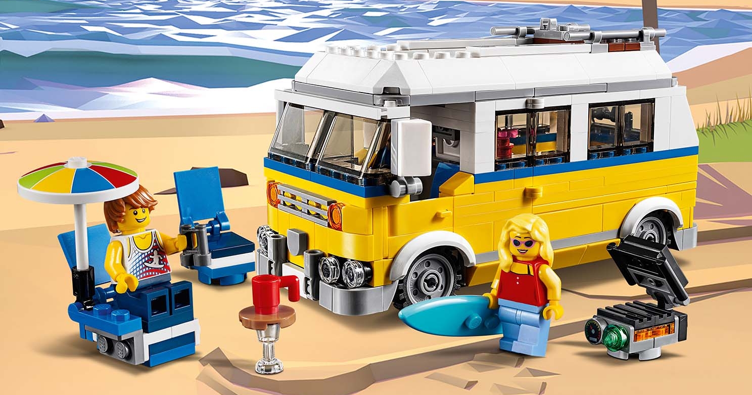Sunshine Surfer Van - Videos - LEGO.com for kids