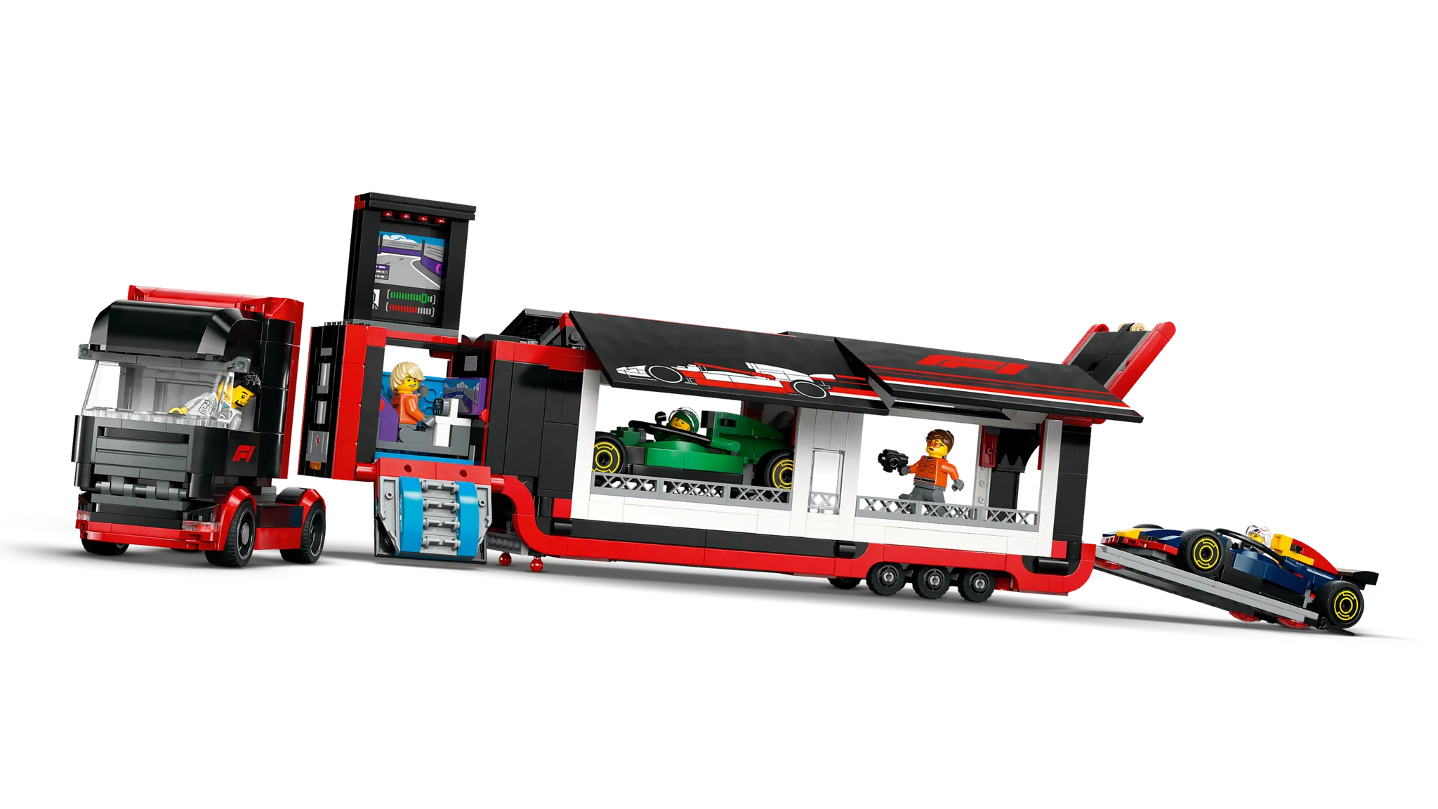 F1® Truck with RB20 & AMR24 F1® Cars - Videos - LEGO.com for kids