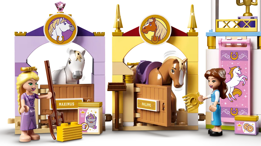 Belle and Rapunzel's Royal Stables - Videos - LEGO.com for kids