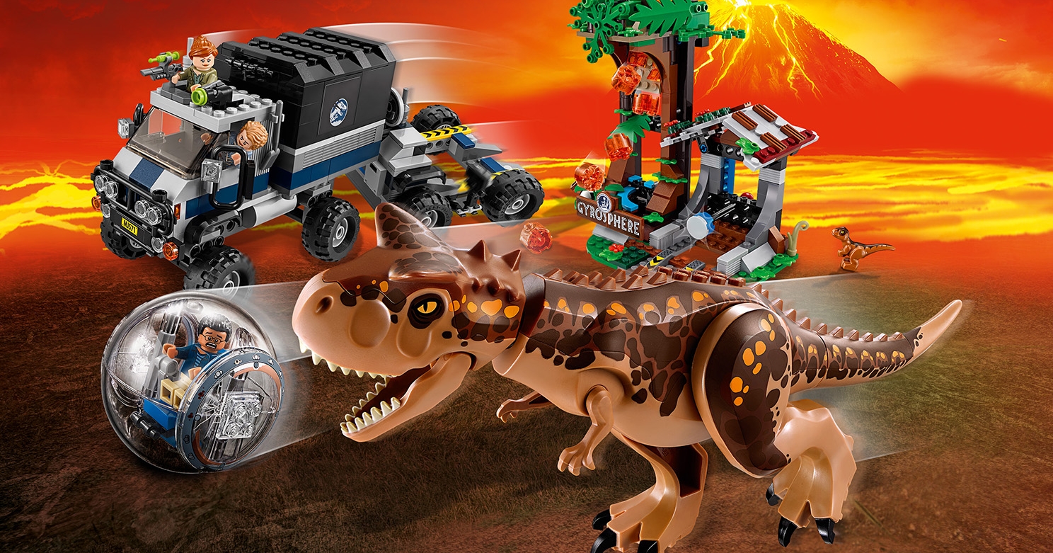 Carnotaurus Gyrosphere Escape - Videos - LEGO.com for kids