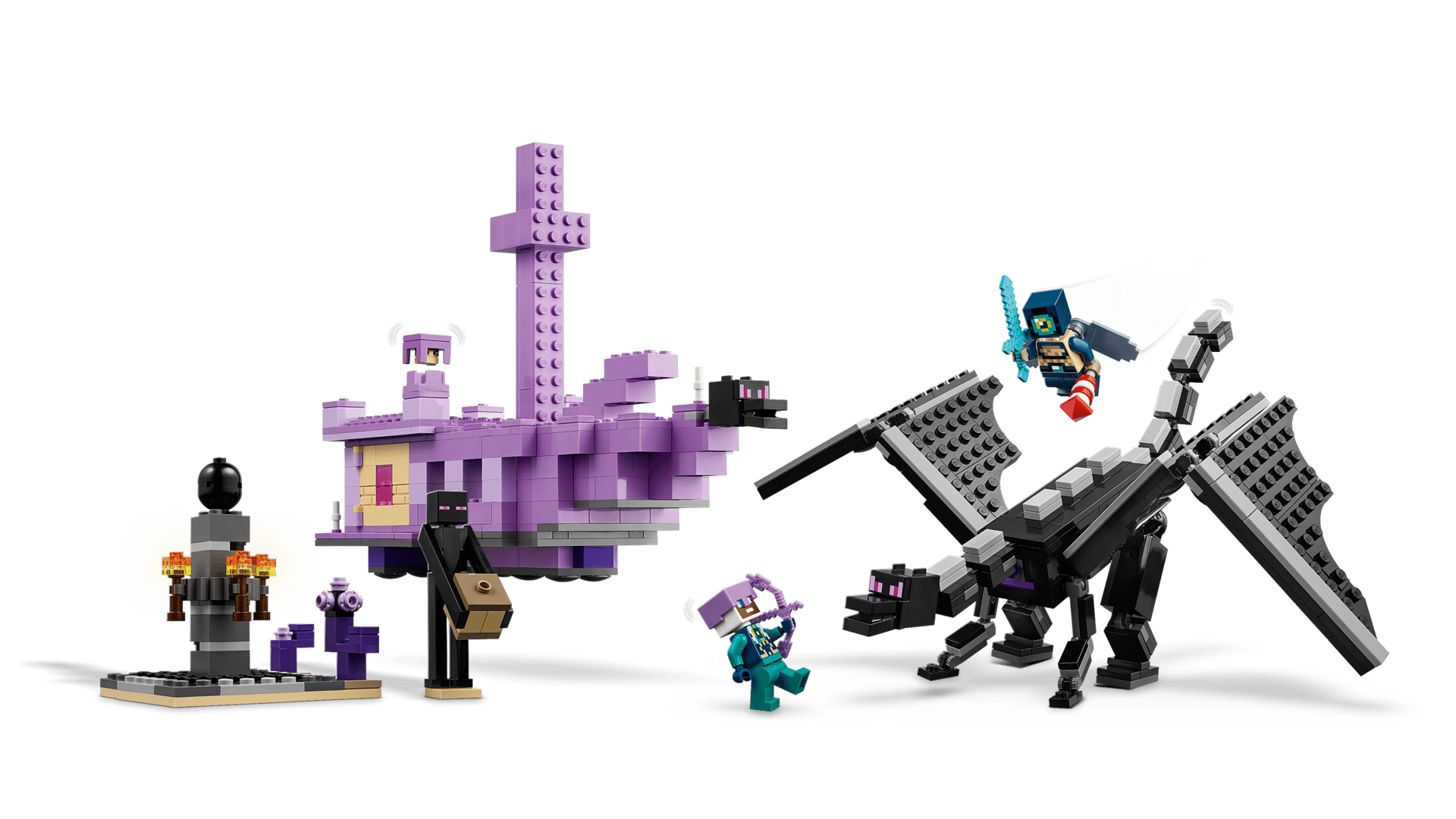 The Ender Dragon and End Ship - Videos - LEGO.com for kids